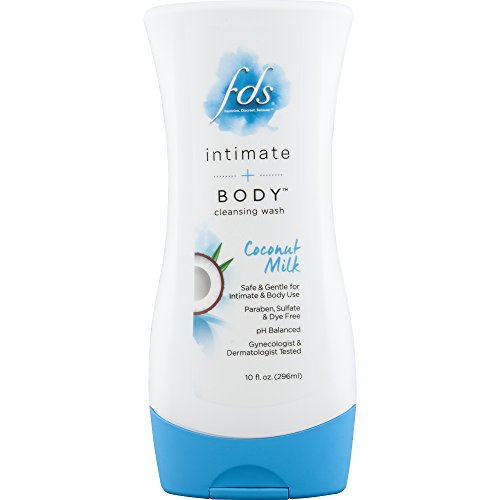 FDS Intimate + Body Cleansing Wash, Coconut Milk - Bottle, 10 Ounce