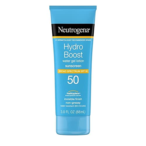 Neutrogena Hydro Boost, Water Gel Lotion Sunscreen, SPF 50, 3 fl oz (88 ml)