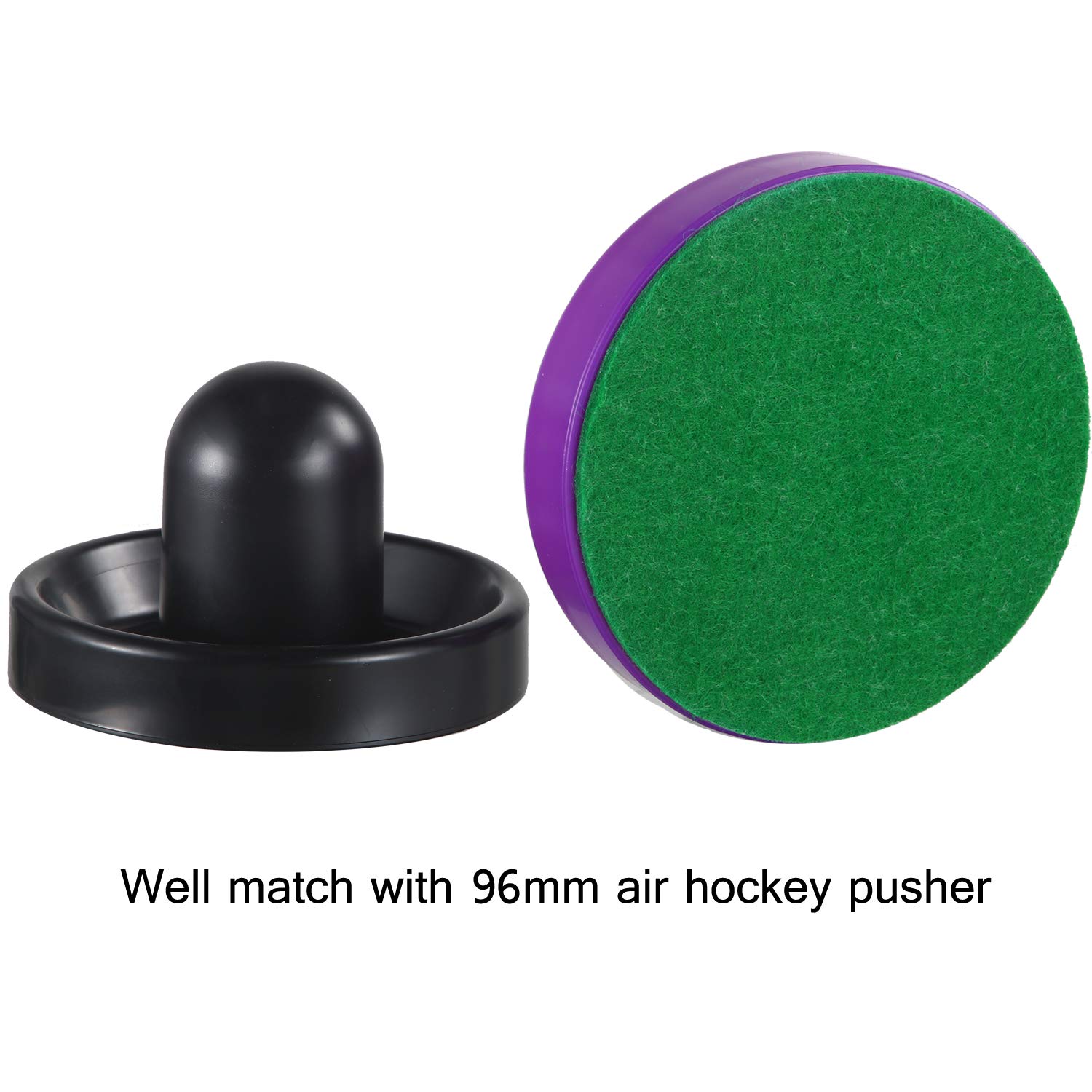 94 mm Felt Pads for Hockey Replacement Hockey Mallet Felt Pads Self Adhesive Green Felt Sticker for 96 mm Hockey Pushers