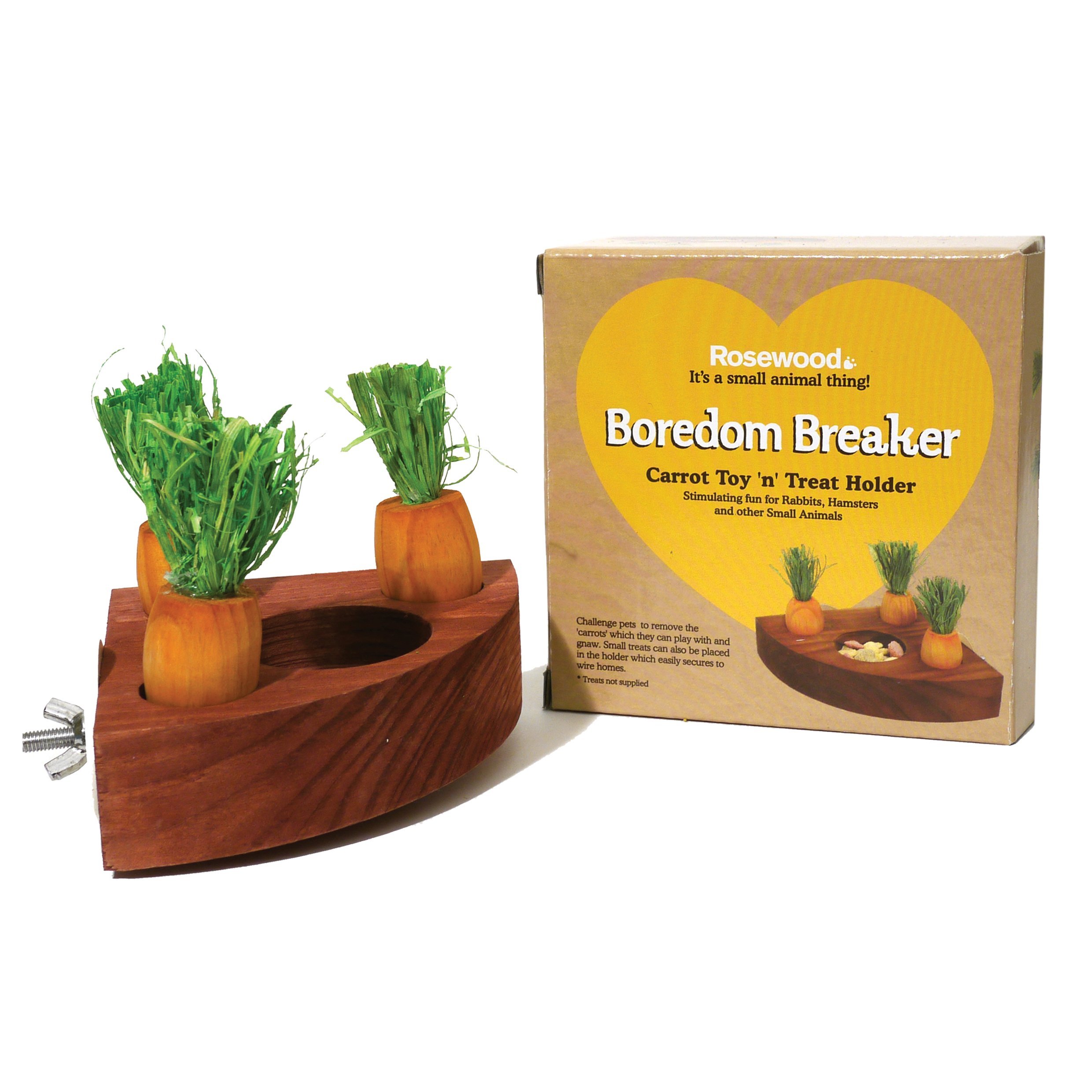 Carrot Toy 'n' Treat Holder - Hamster & Small Animal Toy