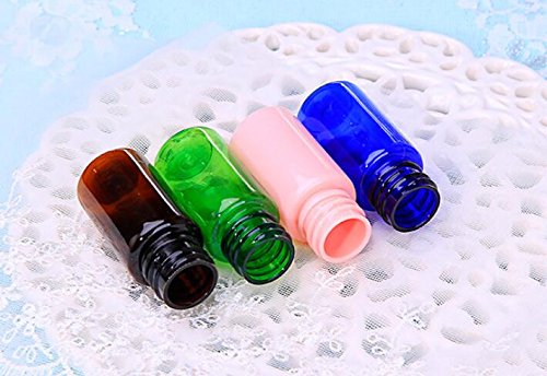 erioctry 10ML Portable Empty Refillable Bottle Cream Shampoo Lotion Treatment Pump Bottle with Cap Travel Bottles Toiletries Liquid Container for Cosmetic Make-up Pack of 6 (Brown)