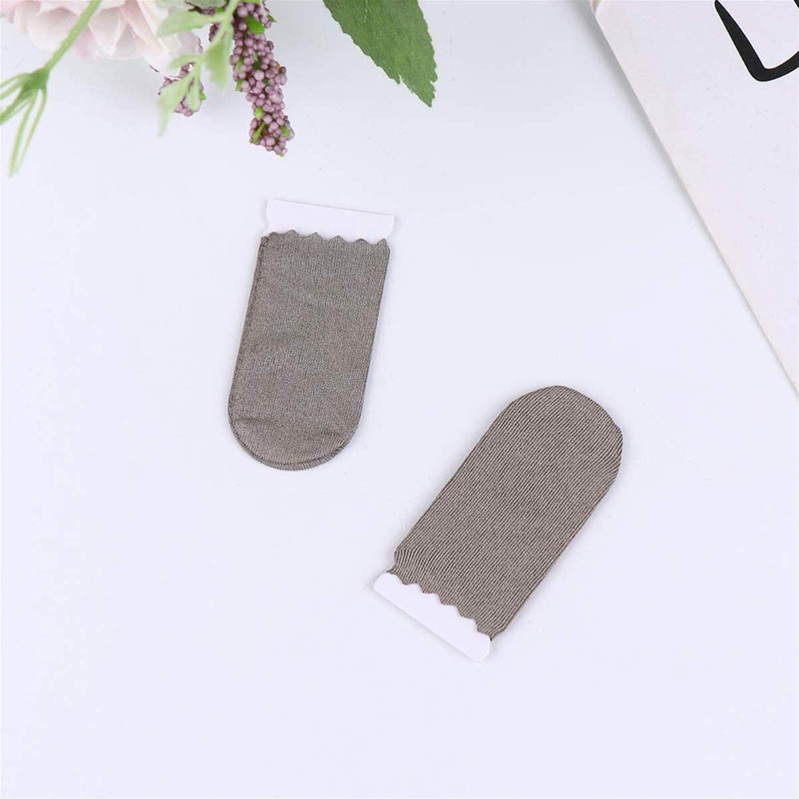 XJXJ 10pcs Screen Touch Finger Sleeve Breathable Anti-Sweat Finger Protector Game Finger Cover Finger Cot for Mobile Phone fingerless work gloves
