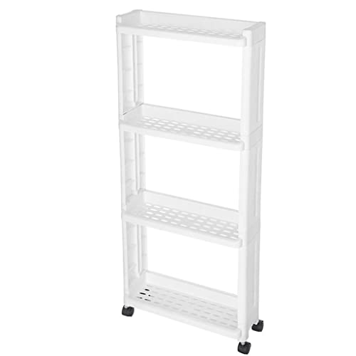 JYDQM Kitchen Shelf Organizer Wheels Trolley Bathroom Gap Storage Rack Sundries Storage Rack Pulley Living Room ( Color : E , Size : 1pcs )