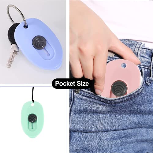 6pcs Mini Ceramic Box Cutter, Package And Box Opener, Retractable Safety Cutters, Small Utility Knife Ceramic Blades with Keychain Hole(Pink Green Blue)