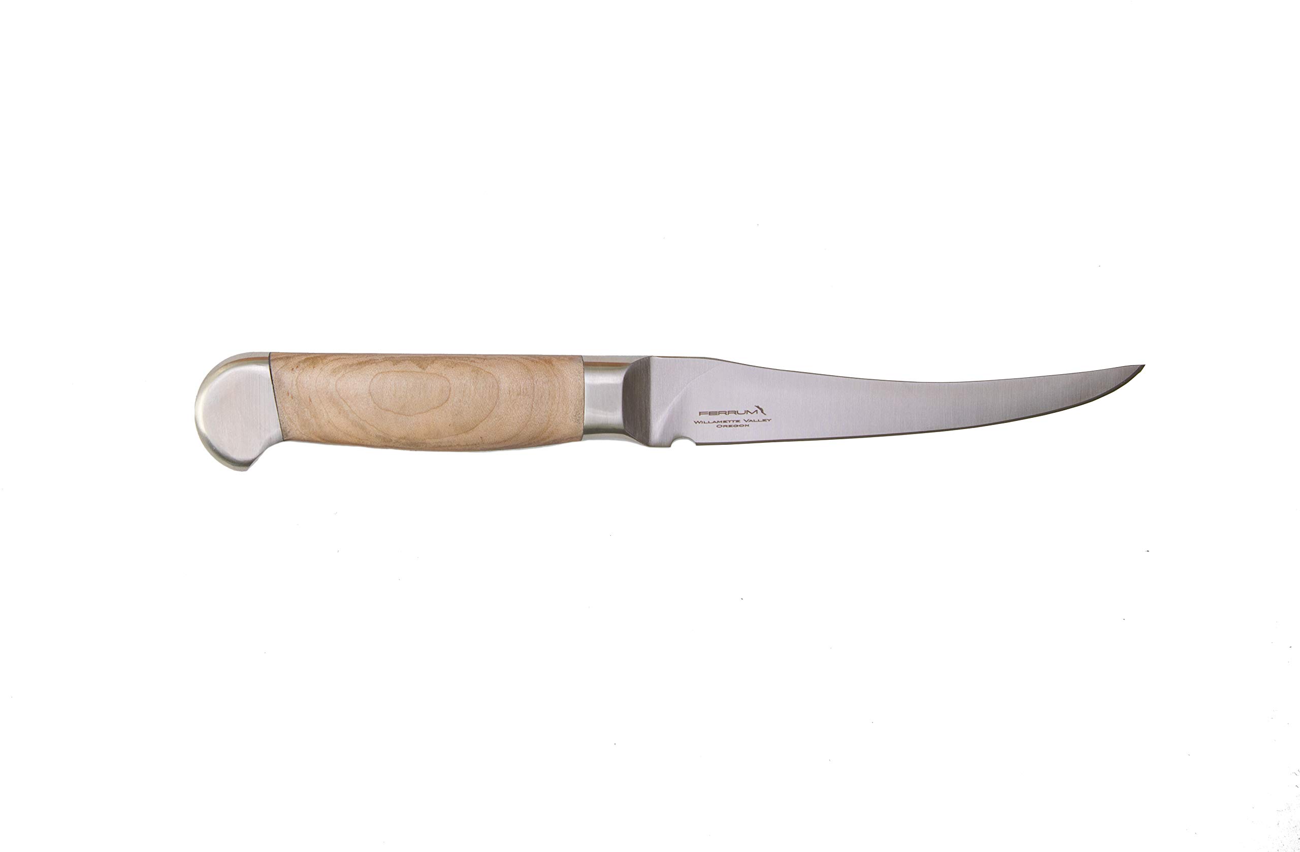 Ferrum Estate Double Bolster Boning & Filet Knife, 5-Inch, Maple