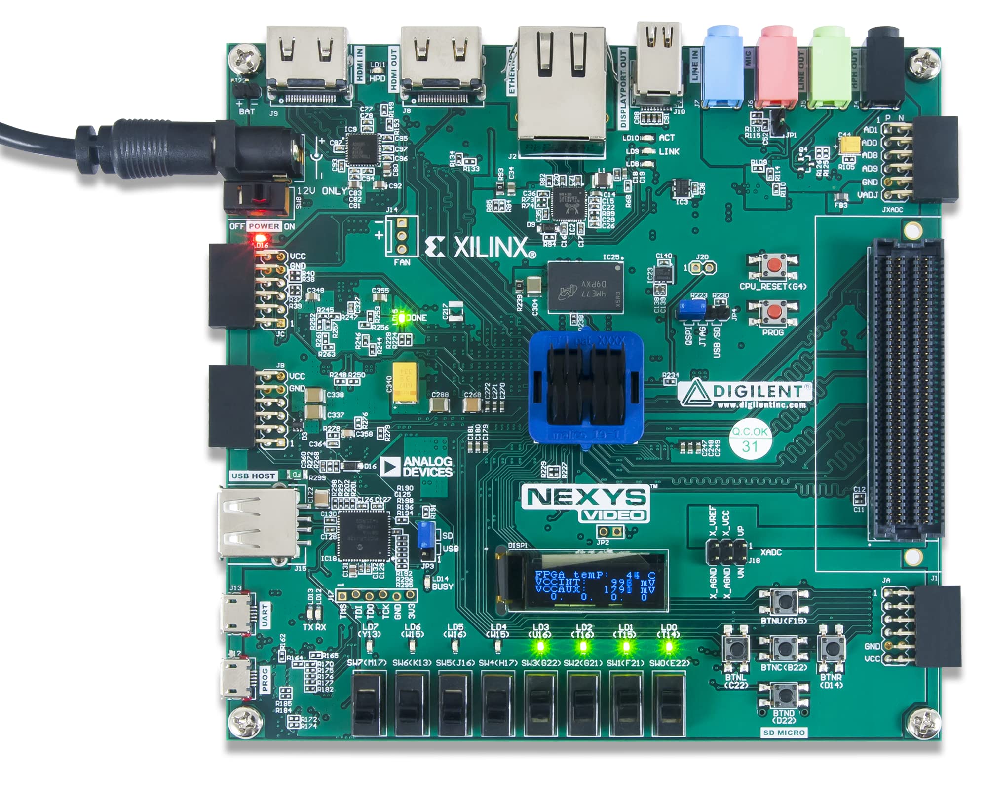Digilent Nexys Video Artix-7 FPGA: Trainer Board for Multimedia Applications