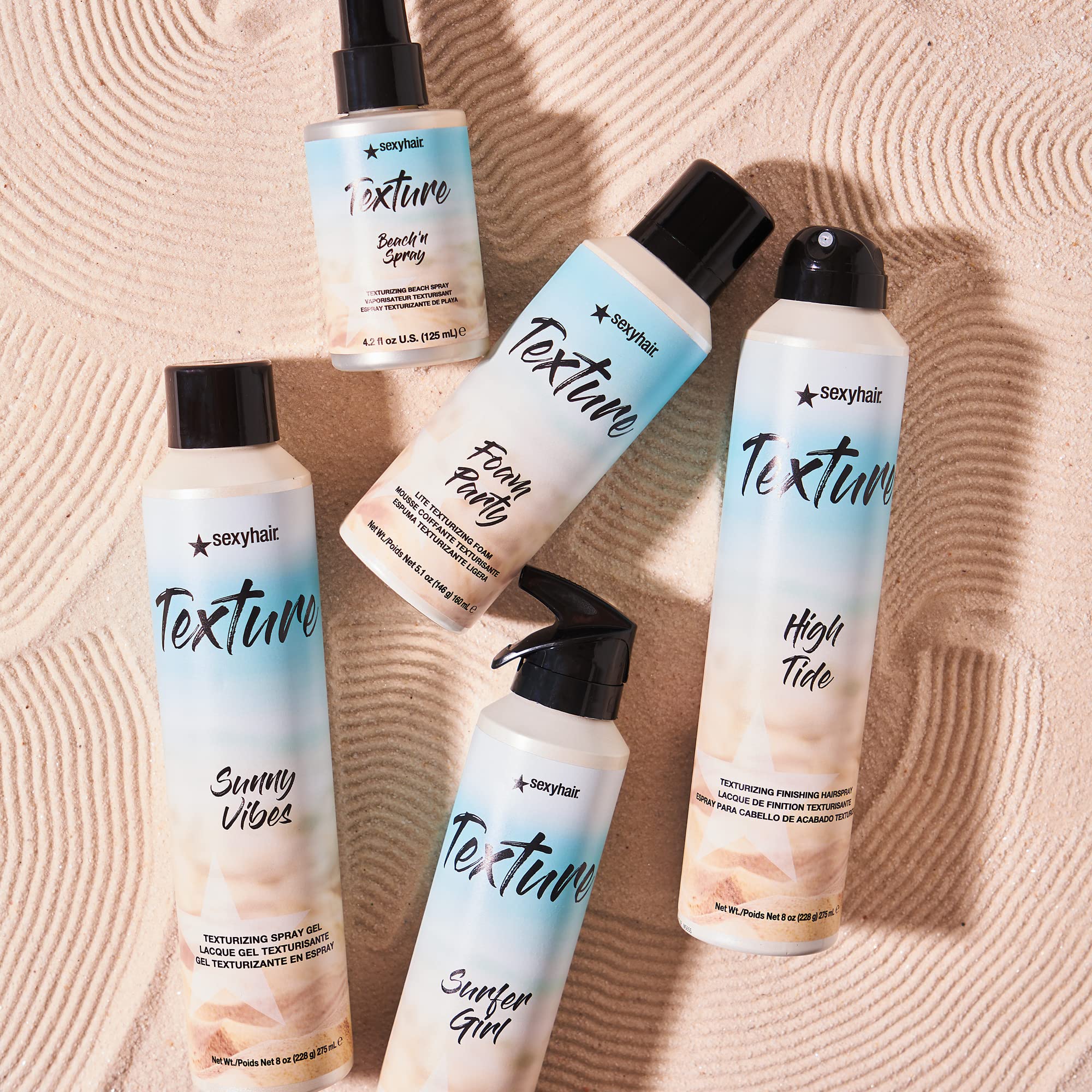 SexyHair Texture Beach'n Spray Texturizing Beach Spray, 4.2 Oz | Maintains Natural Shine | Up to 24 Hour Humidity Resistance | All Hair Types