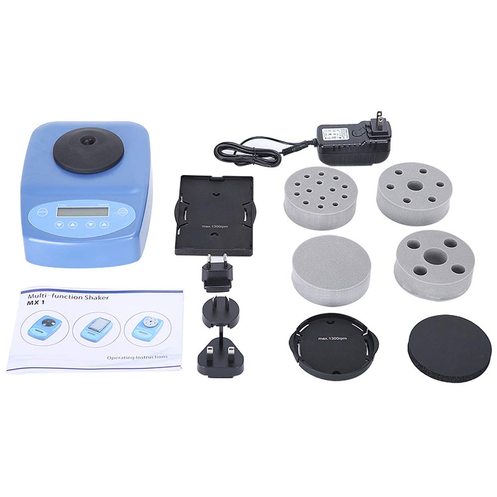 YUEWO 100-240V Multifunctional Mixer Oscillator Experiment Biological Inching Timing Mixing Vortex Mixing LCD Digital Display