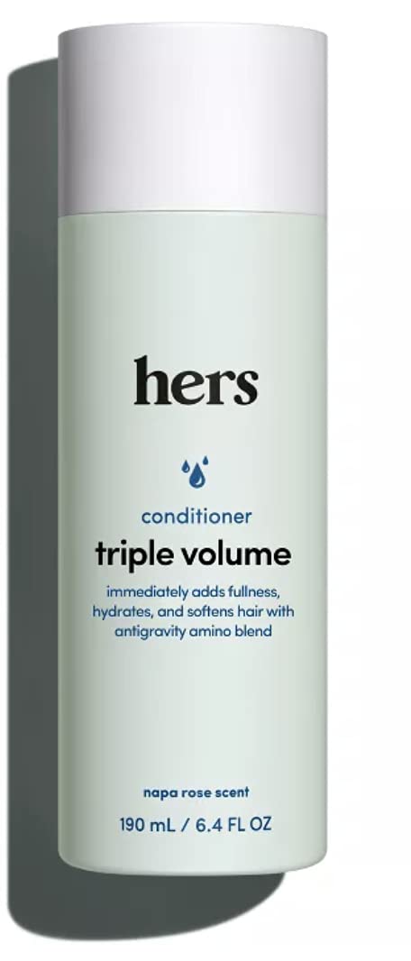 Hers Thickening Hair Shampoo 6.4 Fl Oz and Conditioner 6.4 Fl Oz Set. Helps Hair Look & Feel Thicker. Vegan, Paraben, Sulfate, Cruelty Free
