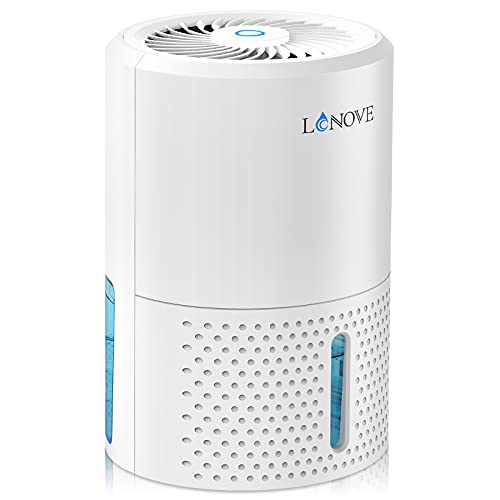 Dehumidifiers - 34oz(1000ml) Small Dehumidifiers for Home Bedroom Bathroom Basement Closet RV, 2200 Cubic Feet (220 Sq ft) Auto-off Portable and Compact Ultra Quiet Mini Electric Dehumidifier