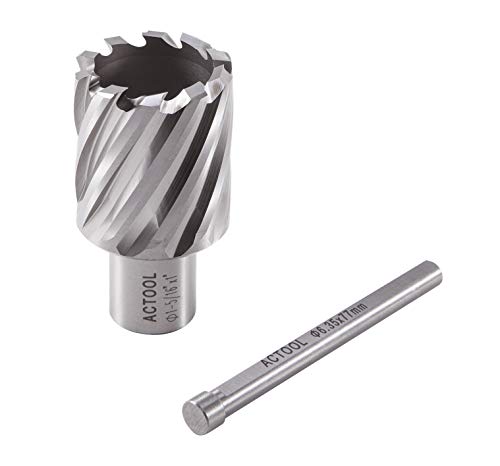 ACTOOL 1-5/16" Diameter × 1" Depth of Cut HSS ANNULAR Cutter with 3/4'' Weldon Shank