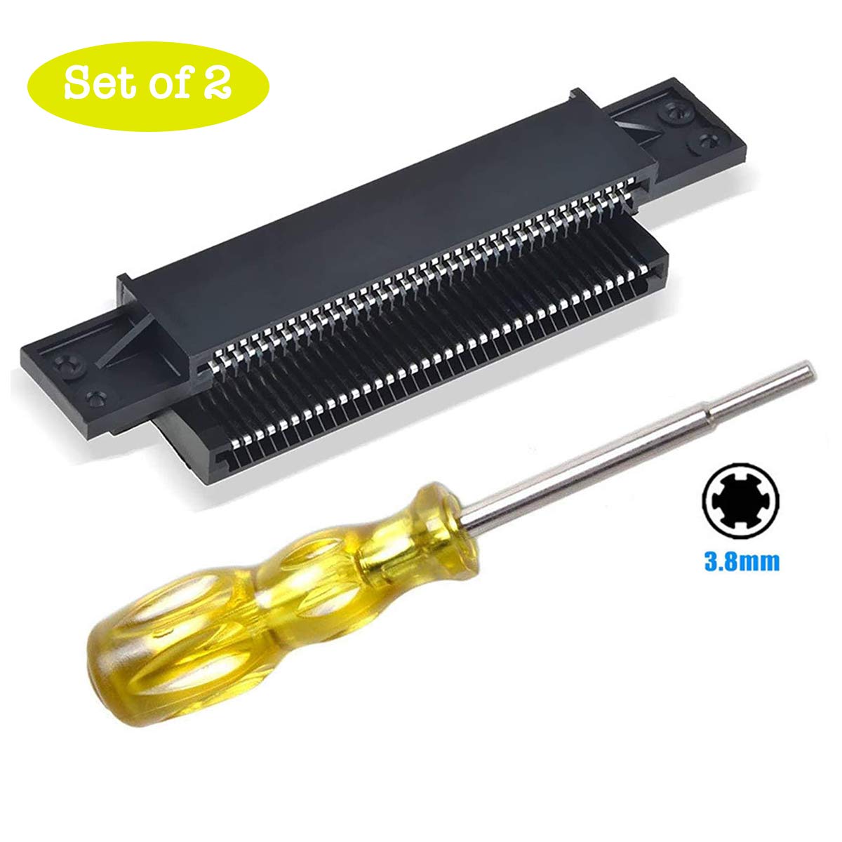 72 Pin Connector and 3.8mm Screwdriver Bit Open Tool for NES 8 BIT Nintendo System Parts