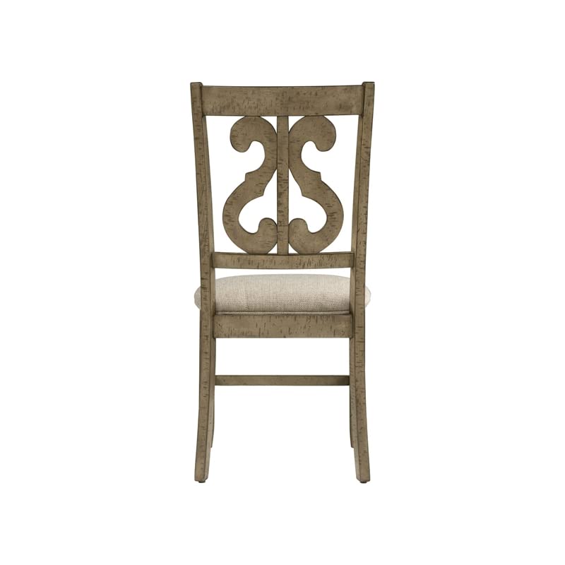 Picket House Furnishings Stanford Wooden Swirl Back Side Chair Set