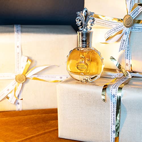 Princesse Marina de Bourbon Royal Marina Diamond Eau de Parfum for Women - Amber Scent - Opens with Notes of Grapefruit and Blackcurrant - Perfume for Seductive and Confident Ladies - 1 oz
