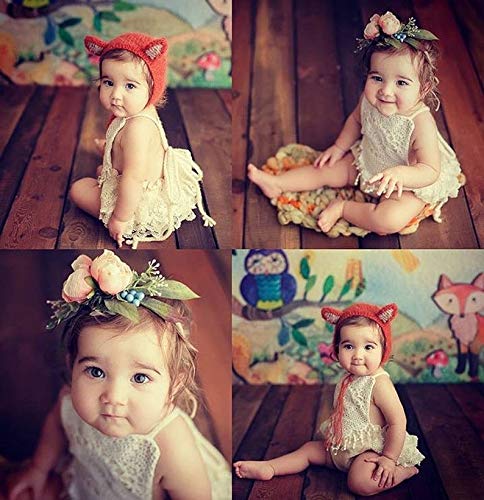 Newborn Infant Baby Girl Romper Bodysuit Jumpsuit Outfits Lace Romper Ruffle Sleeveless Backless Tutu Dress Clothes