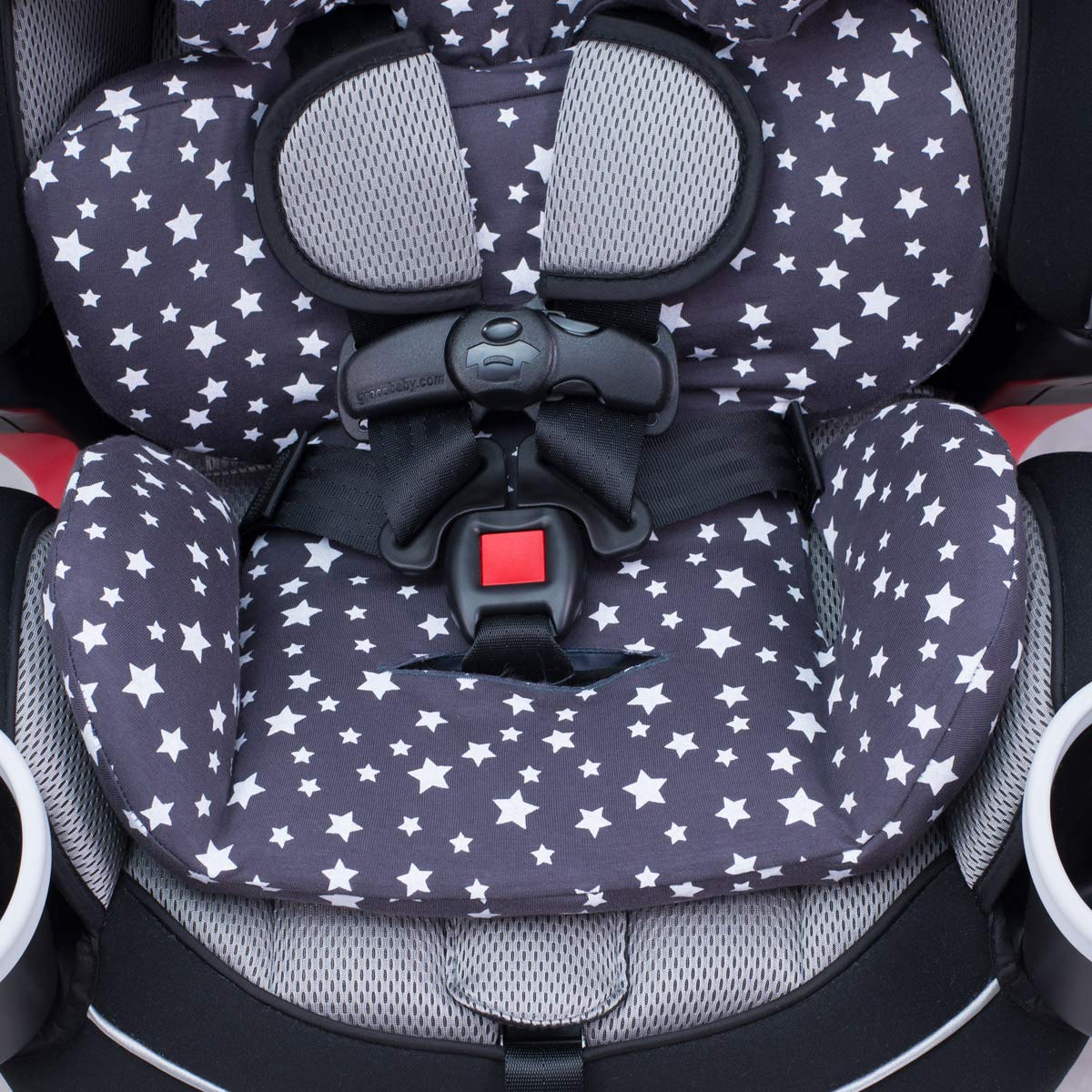 JYOKO Kids Cover Liner Made Cottton for car seat Compatible with Reducer Graco 4Ever (Winter Sky)