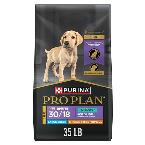 Purina Pro Plan Sport Development Large Breed 30/18 Chicken and Rice High Protein Dog Food Puppy Formula - 35 lb. Bag