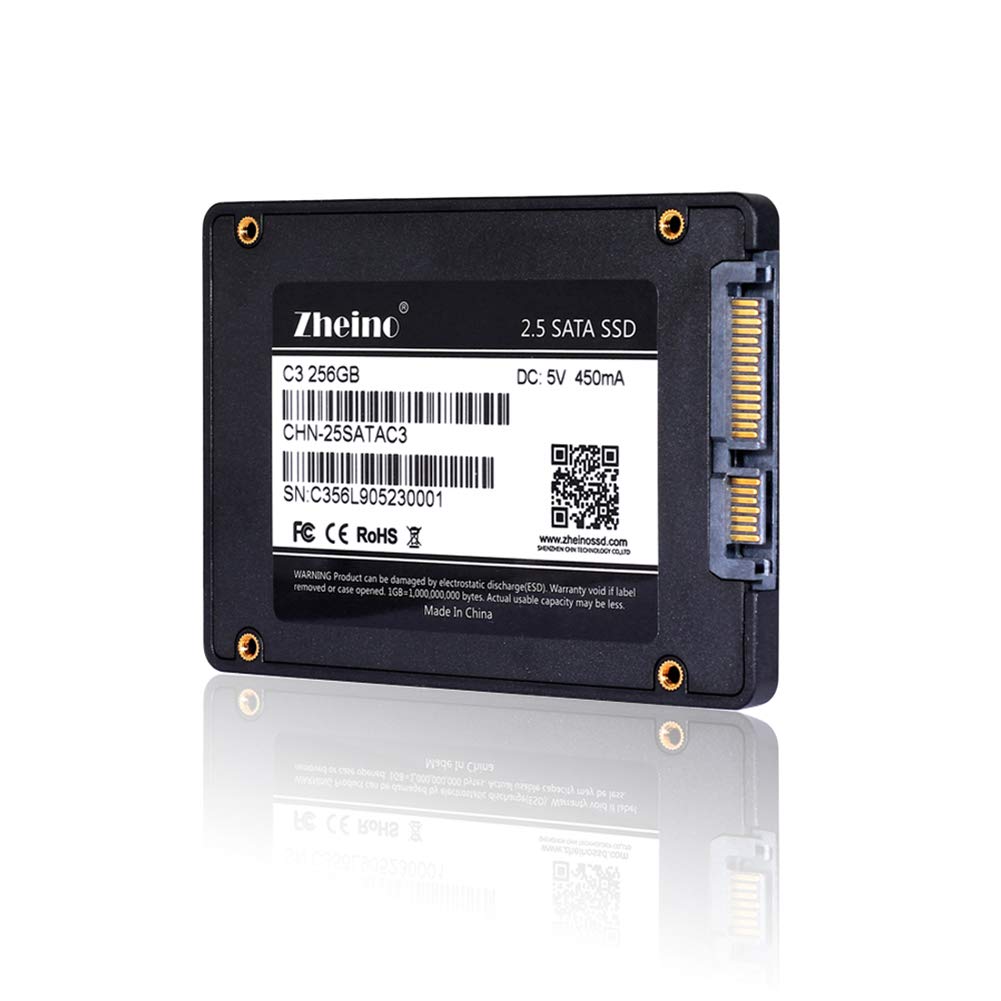 Zheino SSD 256GB C3 2.5" SATA3 3D Nand Internal Solid State Drive for PC Laptop