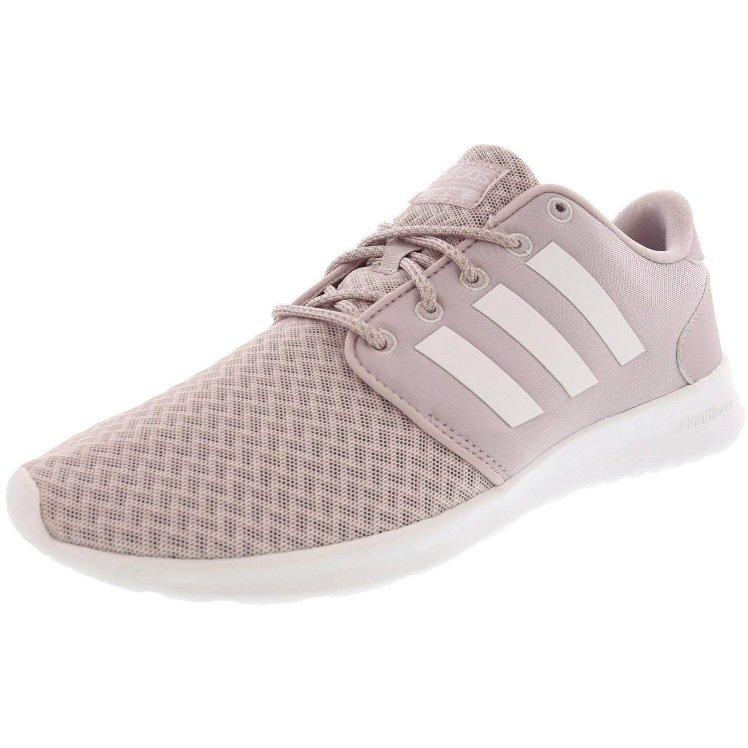adidas Cloudfoam QT Racer Shoe Women's Running 8.5 Ice Purple-White-Light Granite