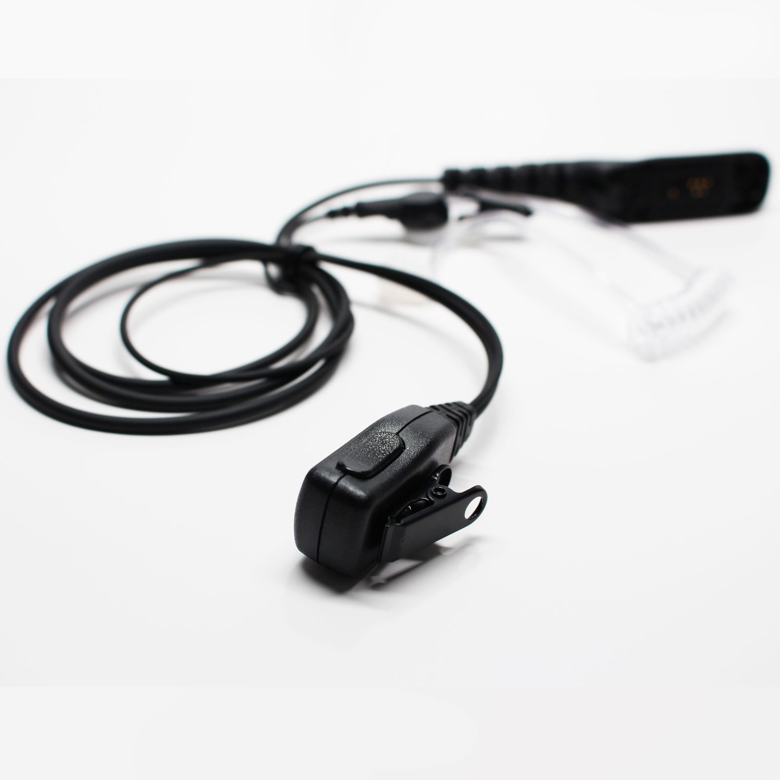 FBI Earpiece with Push to Talk (PTT) Microphone Replacement for Motorola - Compatible with Motorola APX 6000, Motorola APX 7000, Motorola XPR 6550, Motorola XPR 7550, Motorola APX 4000
