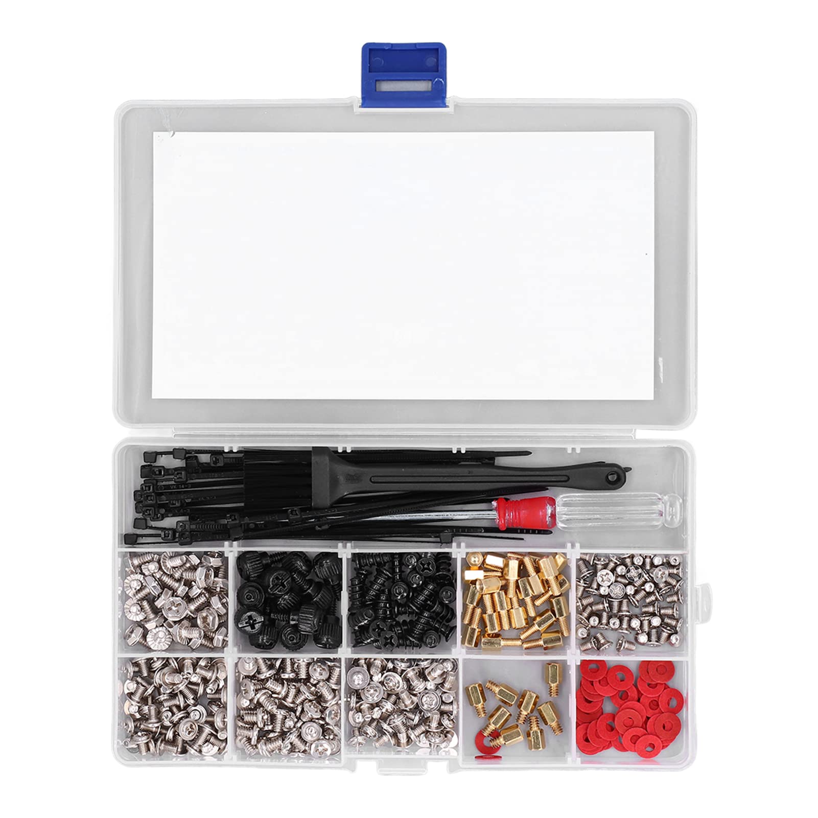 366 Pcs Computer Screw Set Screwdriver Screw Kit Computer Screw Parts Motherboard Standoffs Screw Kit with Screwdriver Brush