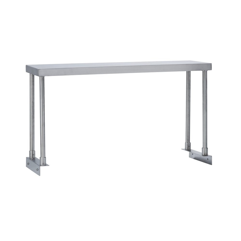 Fenix Sol Commercial Kitchen Stainless Steel Single Overshelf, 18" W x 48" L x 19" H, NSF Certified