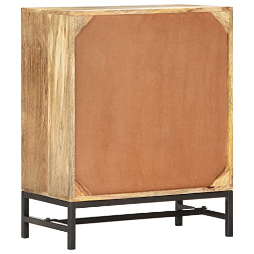vidaXL Sideboard Buffet Kitchen Storage Cabinet with Doors Liquor Dining Room Hallway Cupboard Console Table Accent Cabinet Entryway Solid Wood Mango