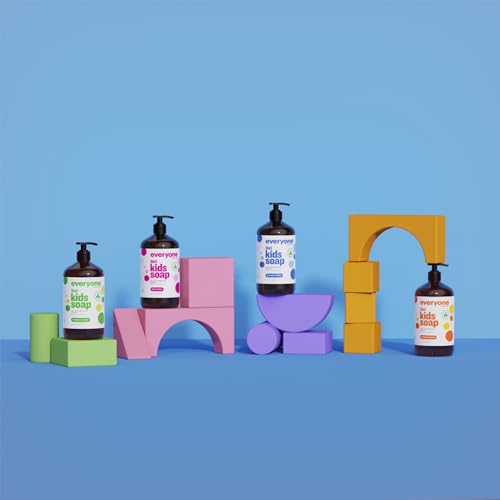 Everyone 3-in-1 Kids Soap, Body Wash, Bubble Bath, Shampoo, 32 Ounce (Pack of 2), Lavender Lullaby, Coconut Cleanser with Plant Extracts and Pure Essential Oils