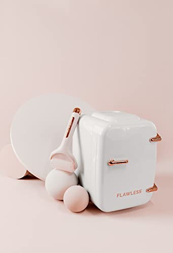 Finishing Touch Flawless Mini Beauty Fridge for Makeup and Skincare, White, 4 Liter