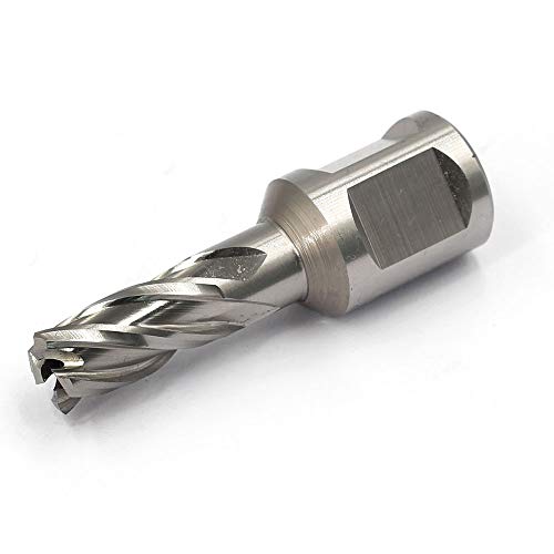Annular Cutter JESTUOUS 3/4 Inch Weldon Shank 7/16 Cutting Diameter 1 Cutting Depth with Two-Flat HSS Kit for Magnetic Drill Press,1 Piece