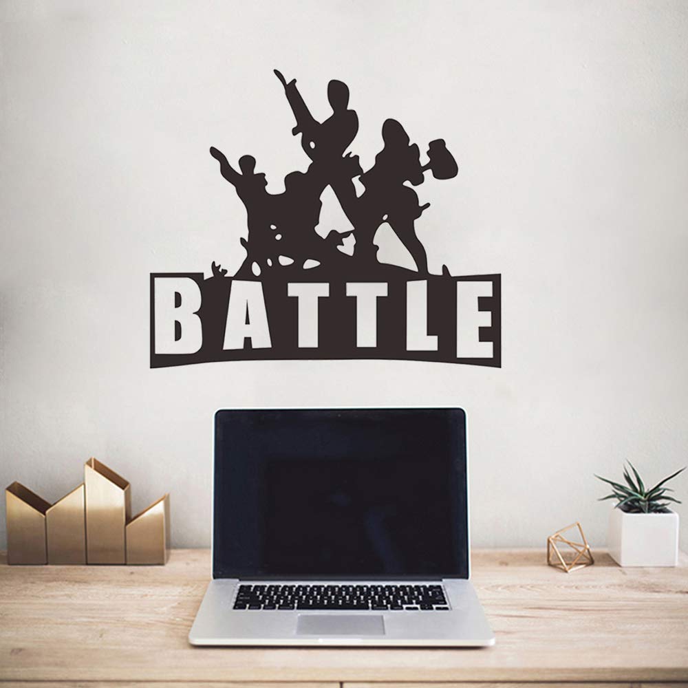 SITAKE Game Room Decor, “Battle” Boys Room Decorations for Bedroom, Kids Wall Decor and Wall Stickers for Playroom, 22.0 x 18.1 Inch