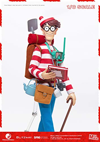 Blitzway - Where's Waldo? - Waldo 1/6th Scale Action Figure, 5Pro Studio MEGAHERO Series