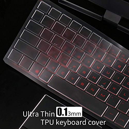 Ultra Thin Keyboard Cover for Newest HP OMEN 15-DC 15.6", Clear Keyboard Protective Skin for HP 15-dc0010nr 15-dc0020nr 15-dc0030nr 15-dc0051nr dc0052nr 15-dc0086nr 15-dc0087nr 15-dc0096nr Laptop
