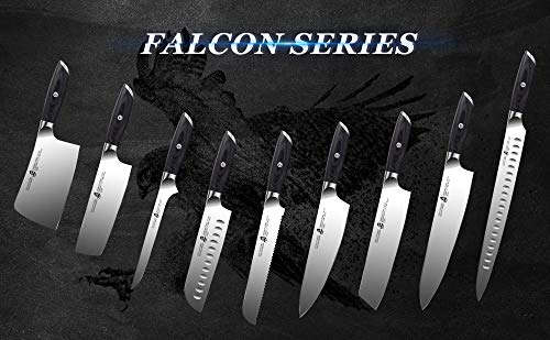 TUO Boning Knife 7 inch - Fillet Knife Flexible Kitchen Knife German HC Steel with Pakkawood Handle - FALCON SERIES with Gift Box
