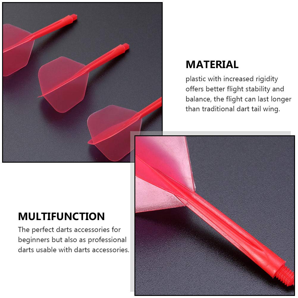 Abaodam 10 Pcs Professional Dart Flights and Shafts Dart Accessory Integrated Dart Shaft