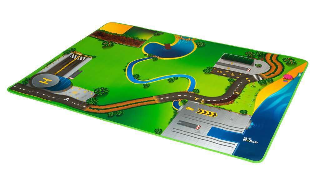 BRIO World Play Mat|Ideal for Open-Ended Train Set Designs and Classic Vehicle Play for Kids Age 3 and Up