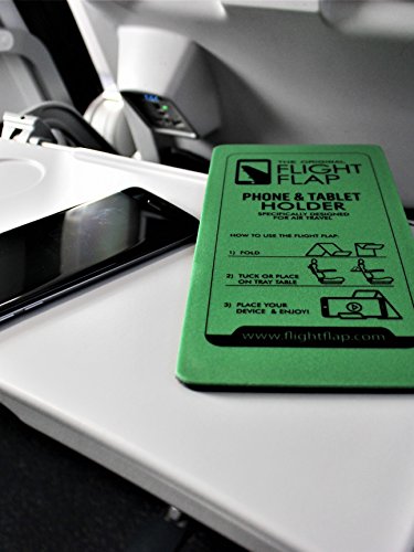Flight Flap Phone & Tablet Holder, Designed for Air Travel - Flying, Traveling, in-Flight Stand, Compatible with iPhone, Compatible with Android and Compatible with Kindle Mobile Devices (Original)