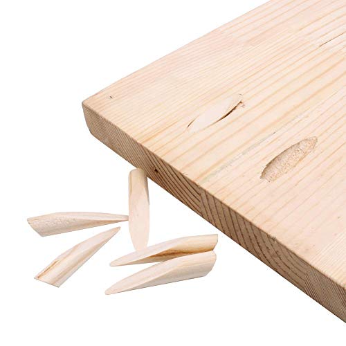AUTOTOOLHOME 100 Pack Solid Wood Pocket Hole Plugs Pine for Pocket Hole Jig Woodworking Tool with a Storage Case(100)