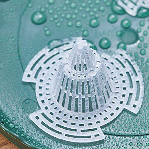 æ— 36Pcs Plastic Flower Pot Hole Mesh Pad, 2/3/4 inch Cone Shaped Plant Pot Bottom Grid Mat Plant Drainage Hole Screens for Prevent Soil Loss