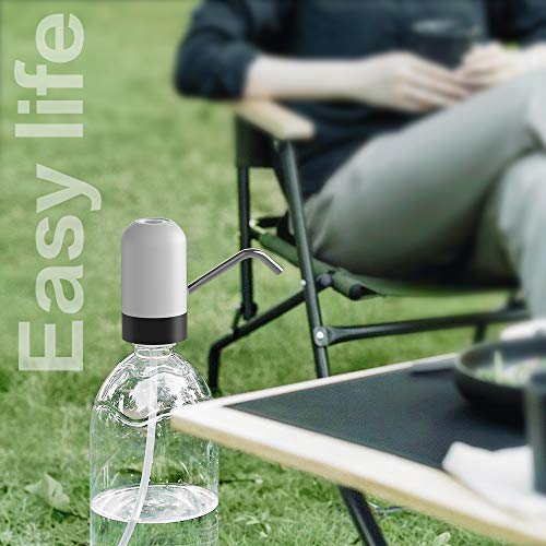 Water Dispenser 5 Gallon,MIKOSI Water Jug Dispenser Universal Electric Water Bottle Dispenser, Water Pump For 5 Gallon Bottle With 2 Silicone