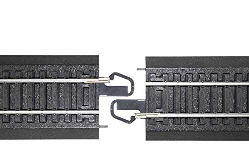 Bachmann Trains - Snap-Fit E-Z Track® Flashing LED Bumper - Steel Alloy Rail with Black Roadbed - HO Scale Medium