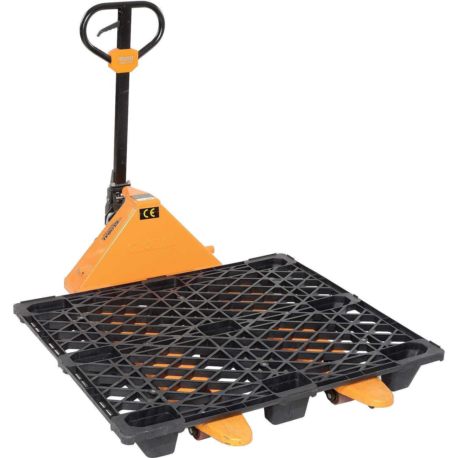 48x40 Plastic Nestable Shipping Pallet 2200 Lb. Capacity - Lot of 5