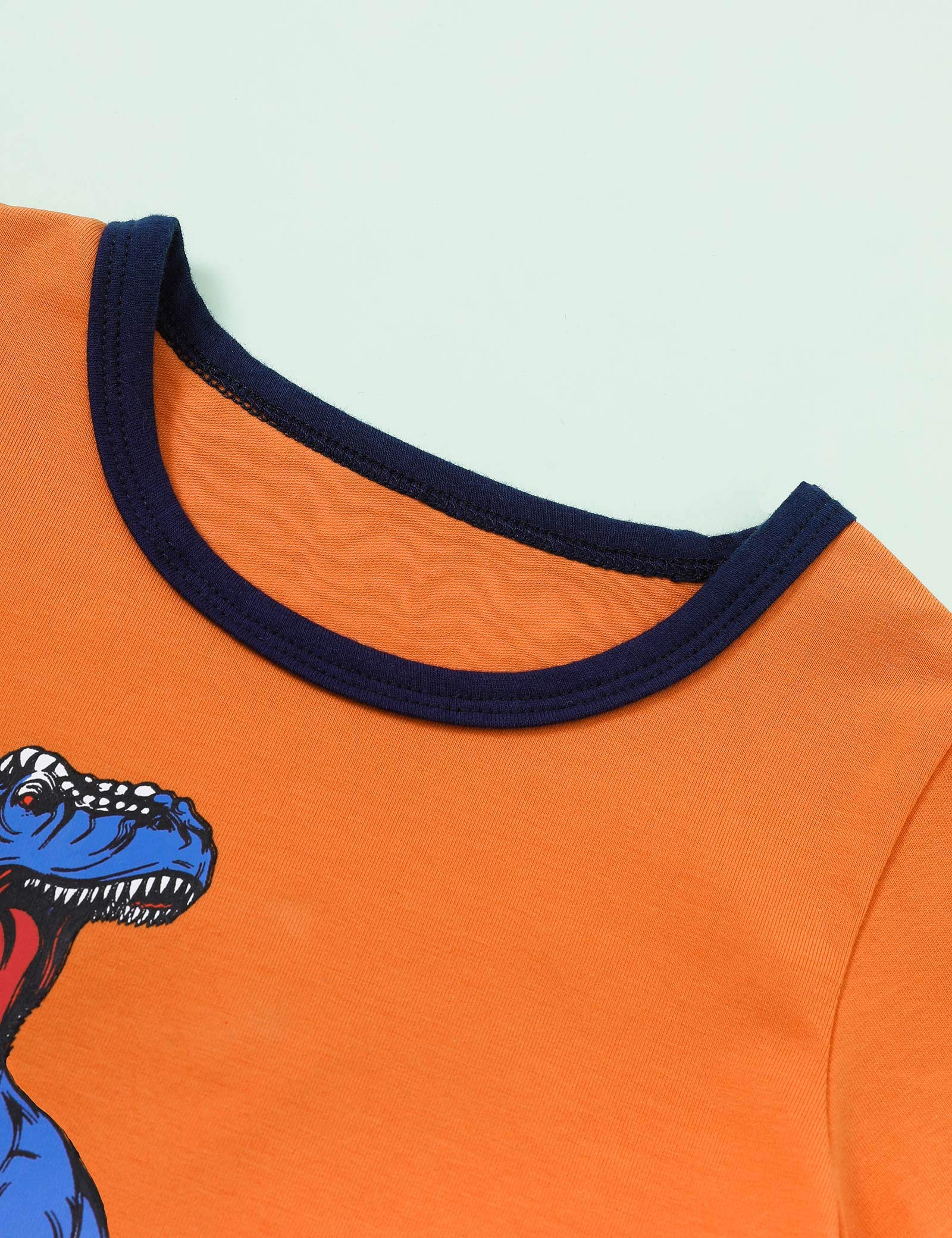 MIGU Toddler Boys Clothes 4-5T Short Sleeve Shirts Tops Shorts Pants Set 2pcs Spring Summer Clothes Dinosaur Outfits