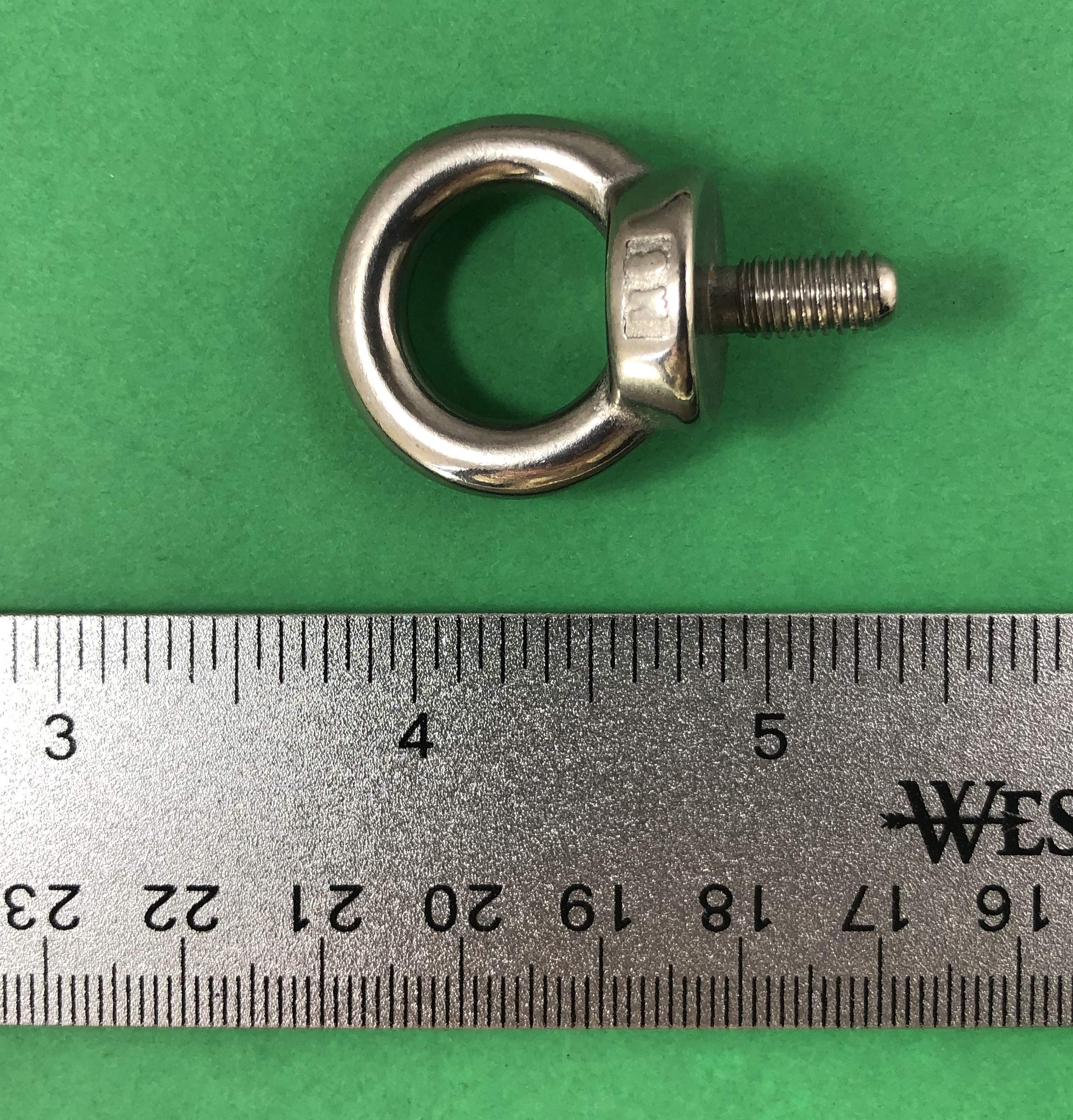 US STAINLESS Stainless Steel 316 Lifting Eye Bolt 6mm M6 Marine Grade Heavy Duty Pitch of 1