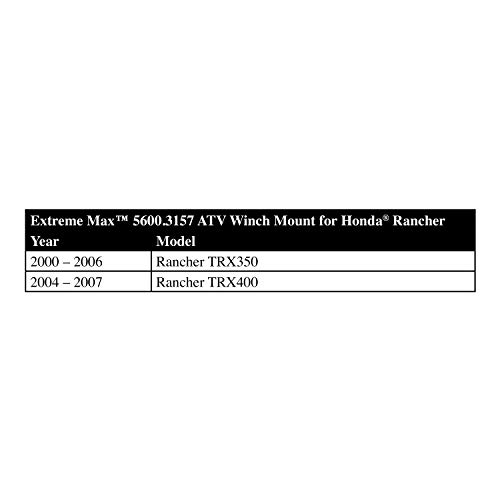 Extreme Max 5600.3157 ATV Winch Mount for Select Honda Ranchers
