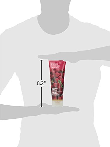 Desert Essence Organics Shampoo for Shine Enhancing, Red Raspberry 8 oz.
