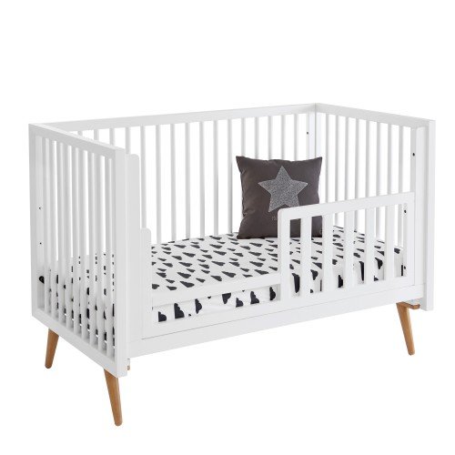 Contours - Roscoe - Toddler Bed & Day Bed Conversion Kit Easy-to-Assemble with Built-in Hardware – White