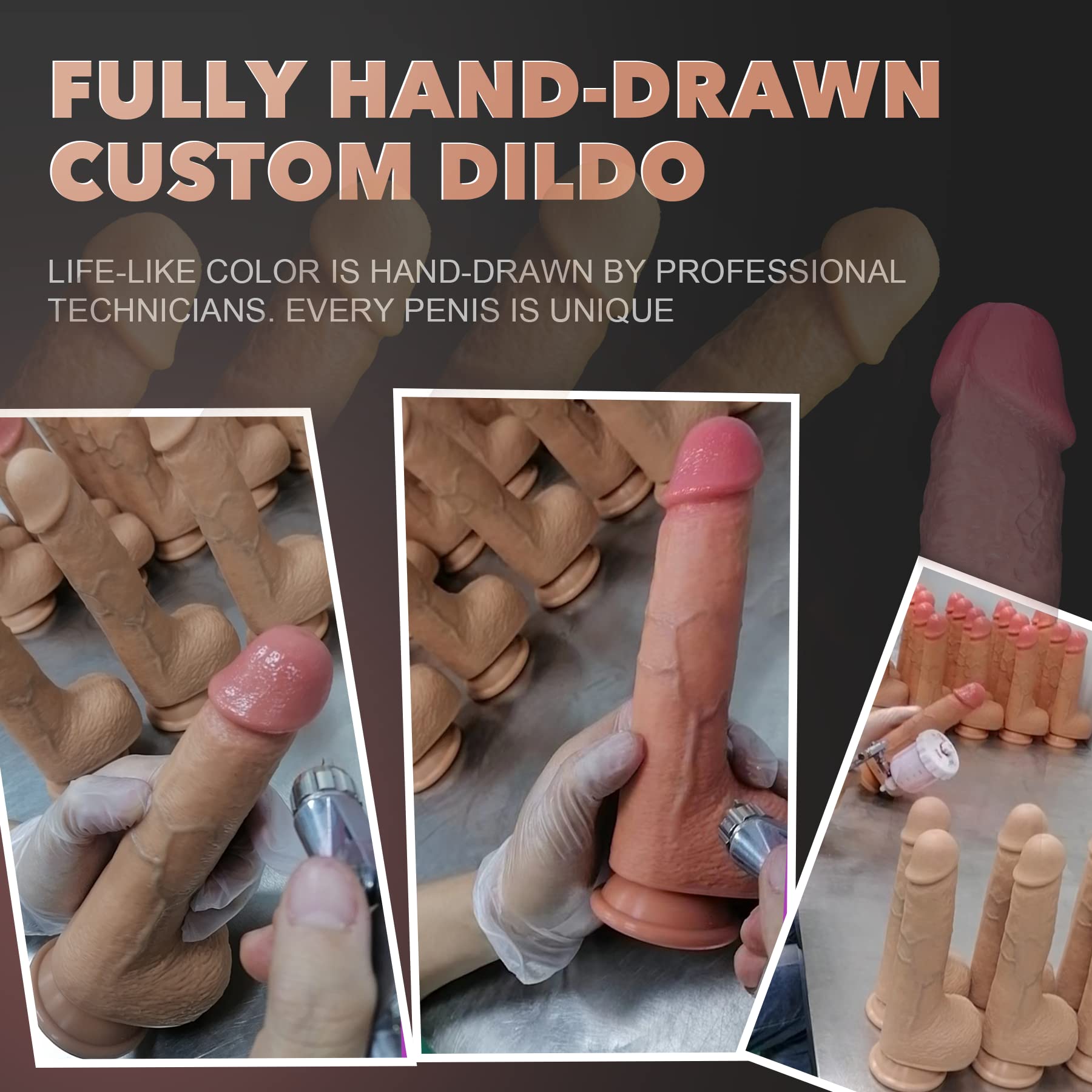 8.9'' Life-Like Thrusting Dildo for G-spot - Latune Alex Extra-Intense Thrusting Vibrator with Remote, 3 Thrusting & 5 Vibration Realistic Dildo, Sex Toy for Women