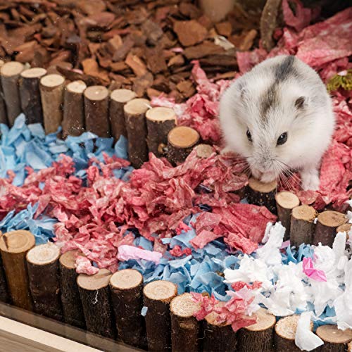 Niteangel Hamster Suspension Bridge Toy - Long Climbing Wooden Ladder for Hamsters Mice Mouse Gerbils Sugar Glider Rat and Other Small Animals (25.6L x 2.8W)