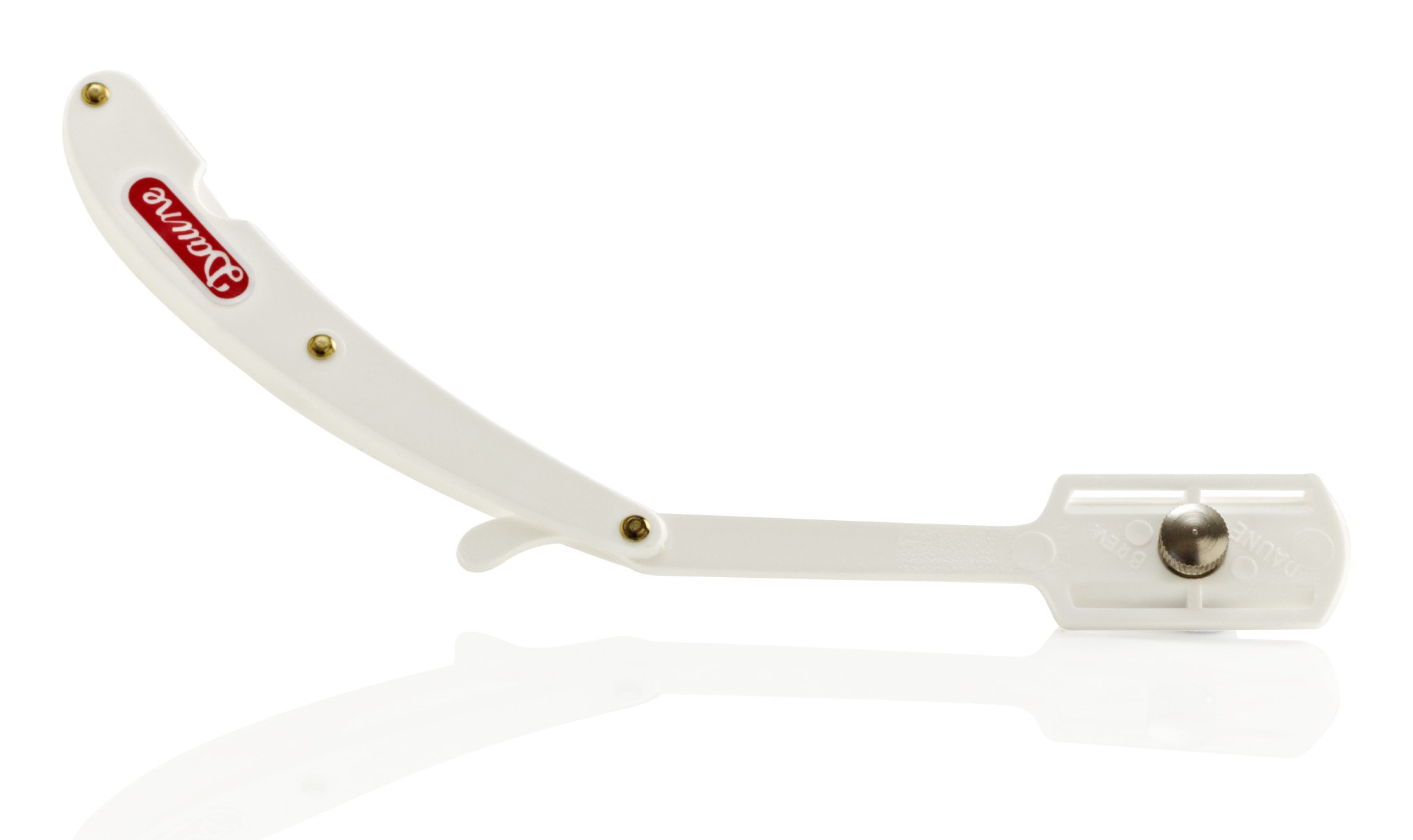 Daune Double Edge Safety Razor/Shavette White/White